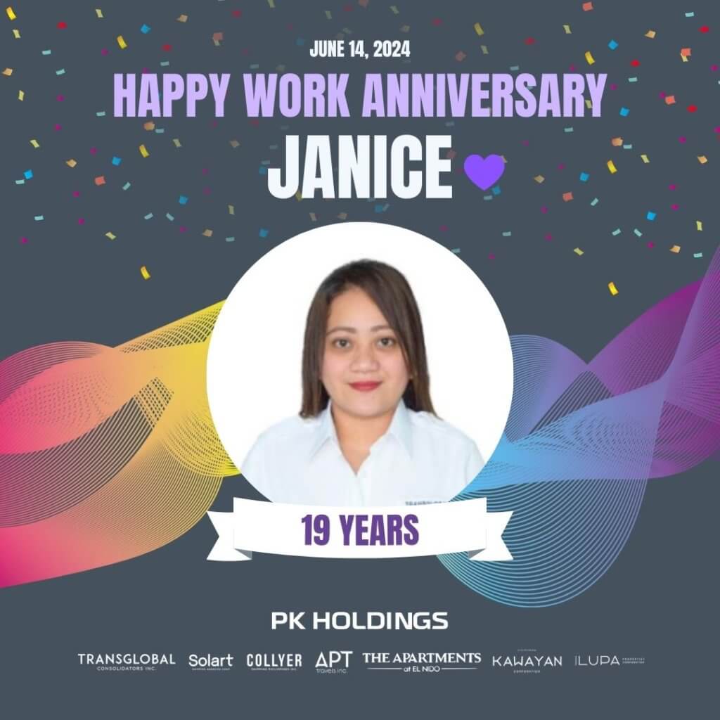 June Work Anniversary Celebrants - PK Holdings